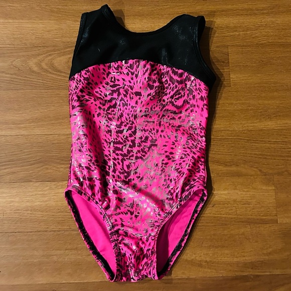Matching Sets | Gymnastics Leo Leotard Hot Pink Black Animal Print ...